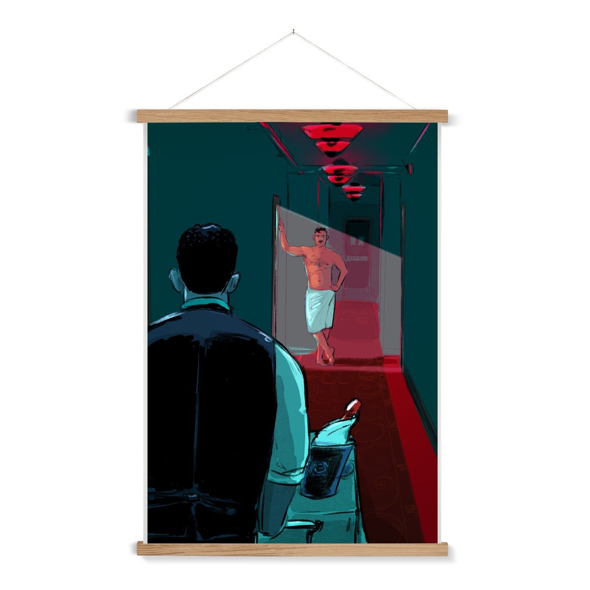 Room Service Fine Art Print with Hanger - Ego Rodriguez Shop